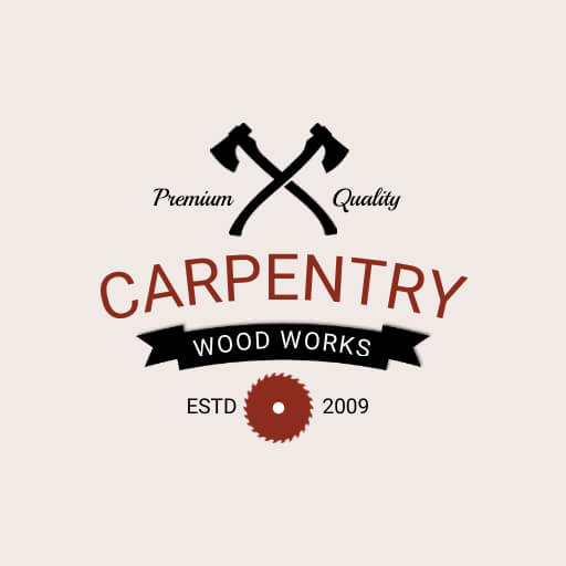 Typographic Carpentry Logo Design for Unique Branding