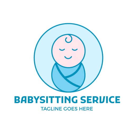 Circular Babysitting Logo Ideas for a Balanced and Friendly Look
