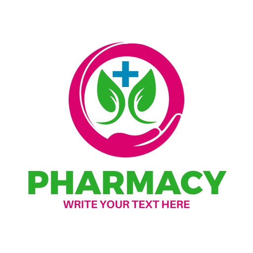 Circular Pharmacy Logo Design for a Balanced Brand Image