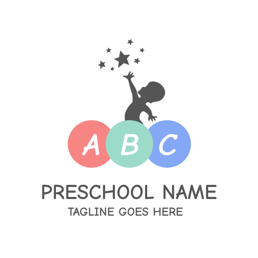 Illustrative Preschool Logo Template for a Whimsical Look