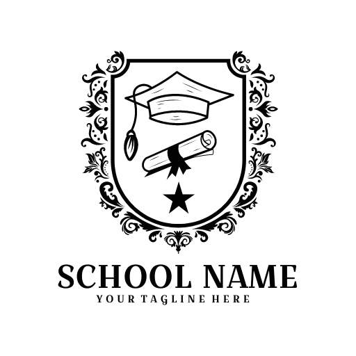 Crest Academy Logo Design Template for an Elegant Appeal