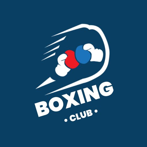 Dynamic Boxing Logo Template for an Energetic Look