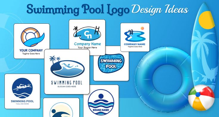 Swimming pool Logo Design Ideas - Creative Examples & trends